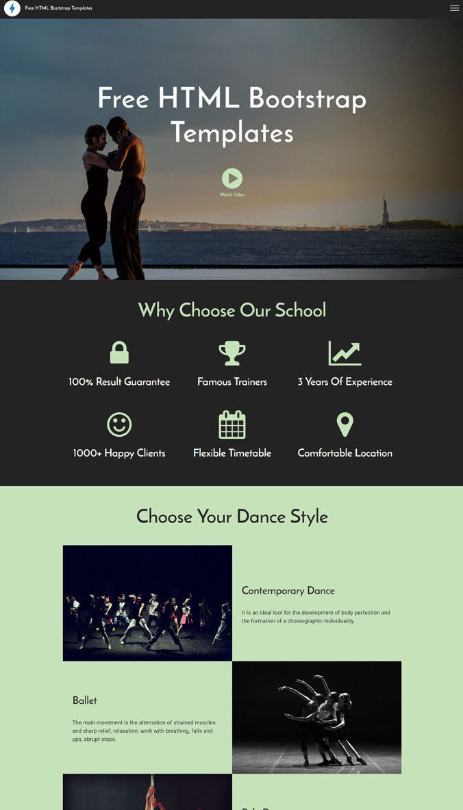 Free Website Templates Download Html And Css And Javascript Of Awesome 